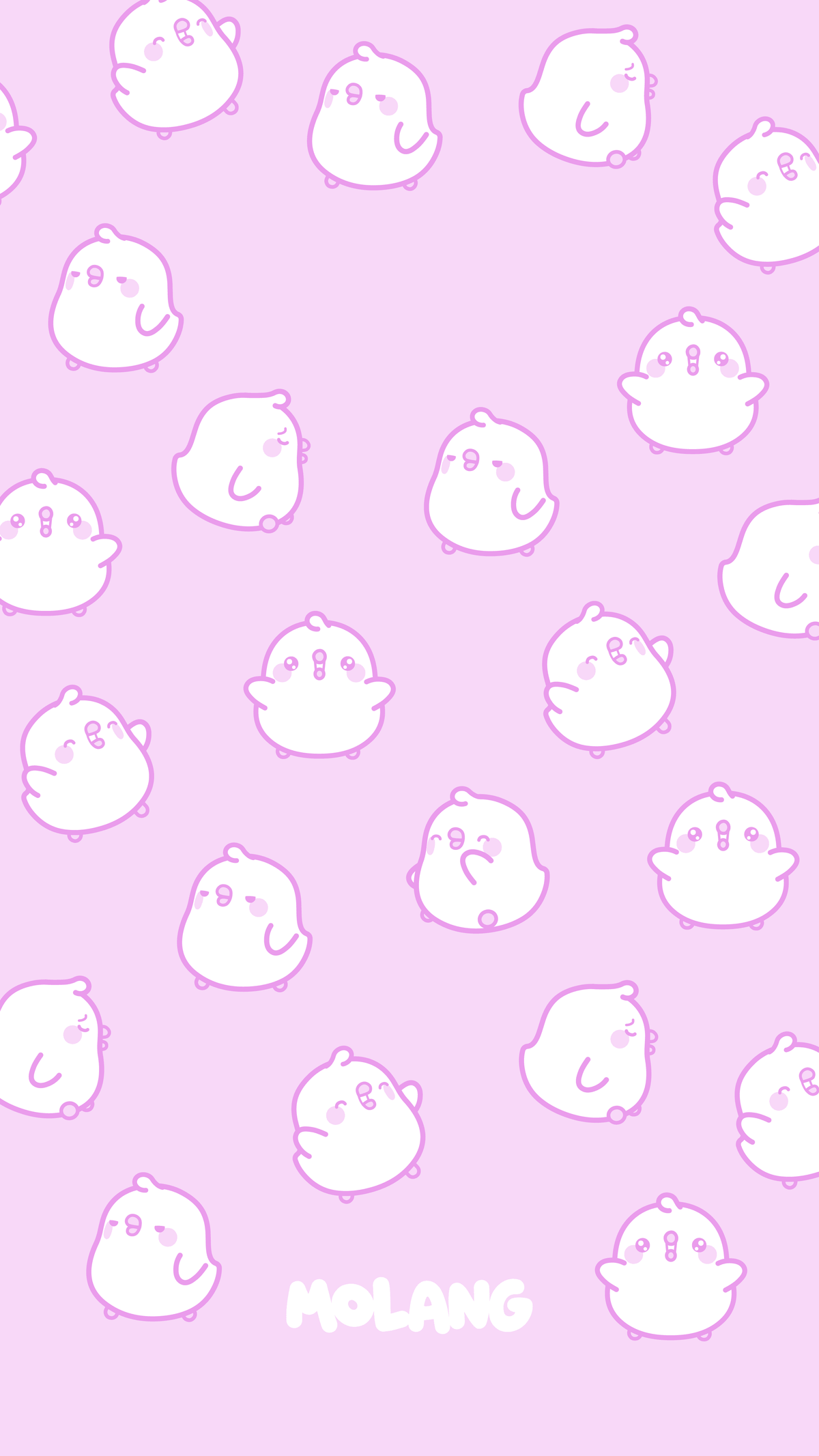 Molang Pattern Wallpapers: Discover The Piu Piu Wallpaper of Molang