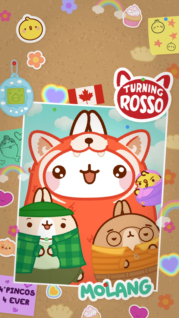 Molang Parody Wallpapers: Discover The Turning Red Wallpaper of Molang